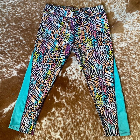 Puma | Bottoms | Puma Multi Color Animal Print Short Leggings | Poshmark